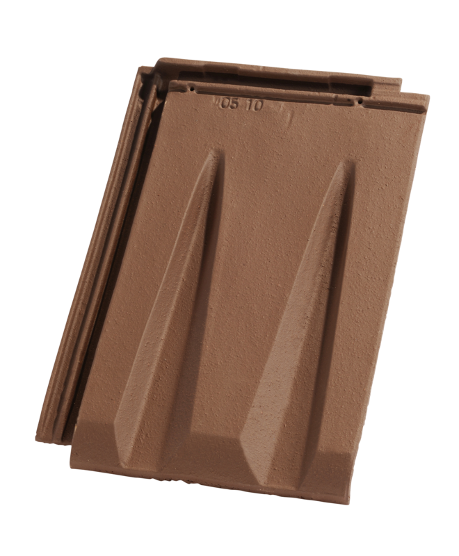 Tuile en terre cuite RHONA 10 vieilli masse L. 471 x l. 313 mm